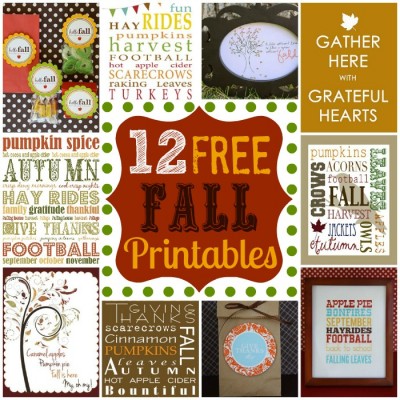 12 Free Fall Printables - My Blessed Life™