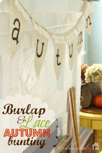 Burlap & Lace Autumn Bunting - My Blessed Life™