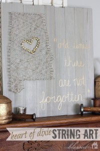 State Inspired String Art {Alabama - Heart of Dixie} - My Blessed Life™