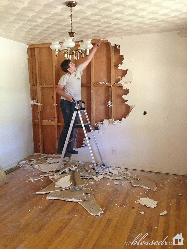 Renovation Insanity: Creating a Simple Cased Opening - My Blessed Life™