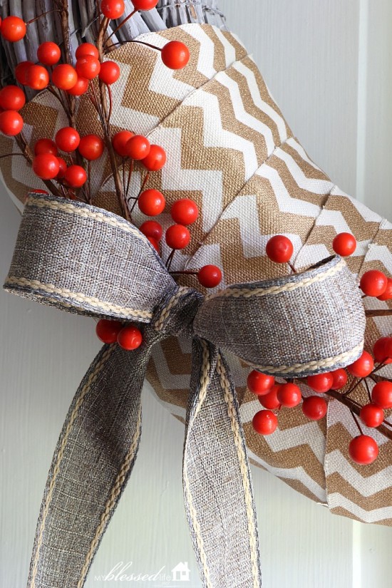 DIY Weathered Glam Berry Wreath - My Blessed Life™