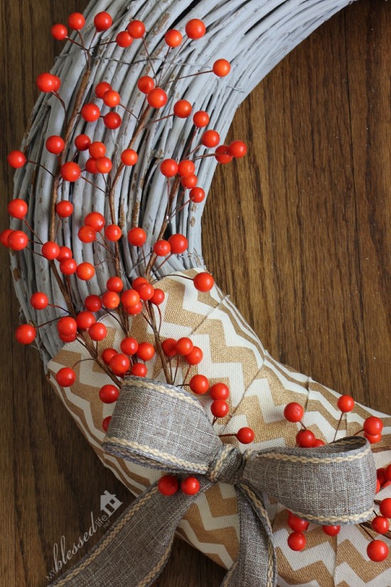 DIY Weathered Glam Berry Wreath - My Blessed Life™
